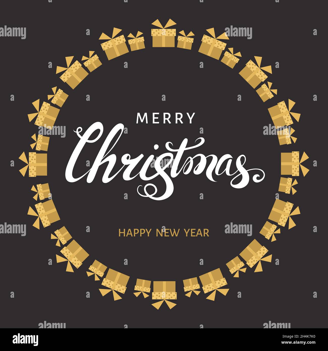 Gold gift boxes on Stock Vector Images - Alamy