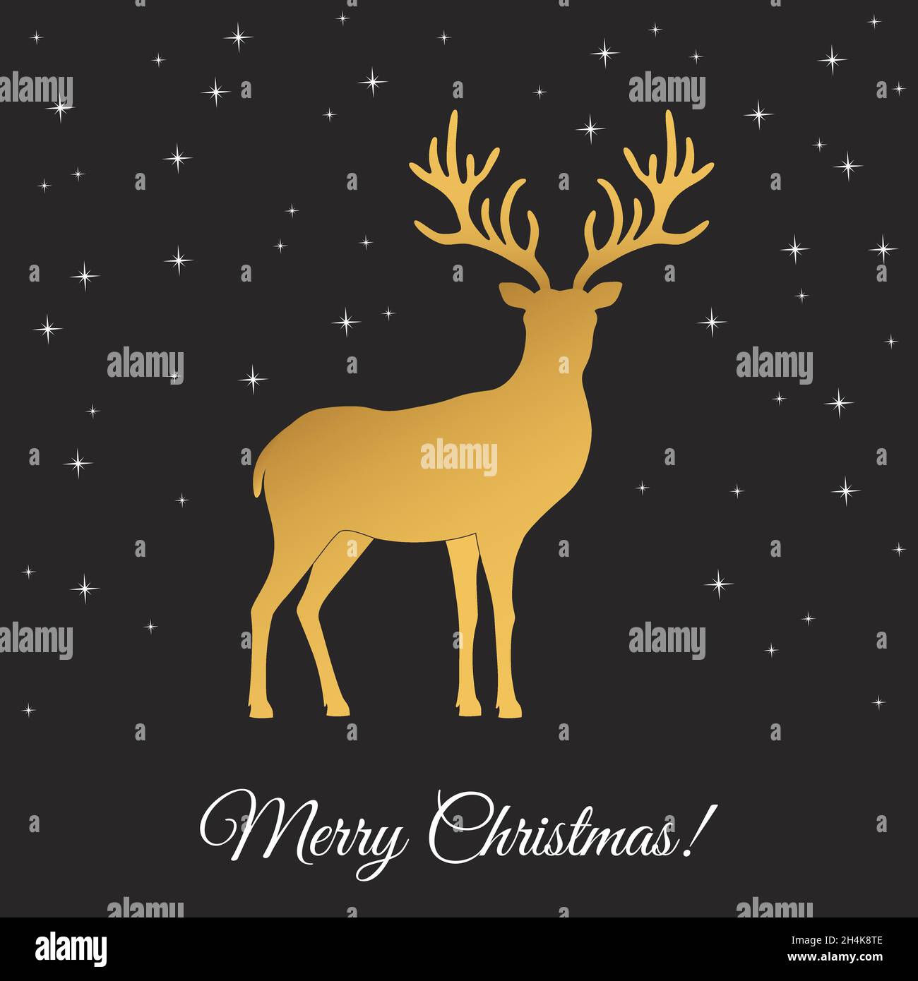 Golden deer Stock Vector Images - Alamy