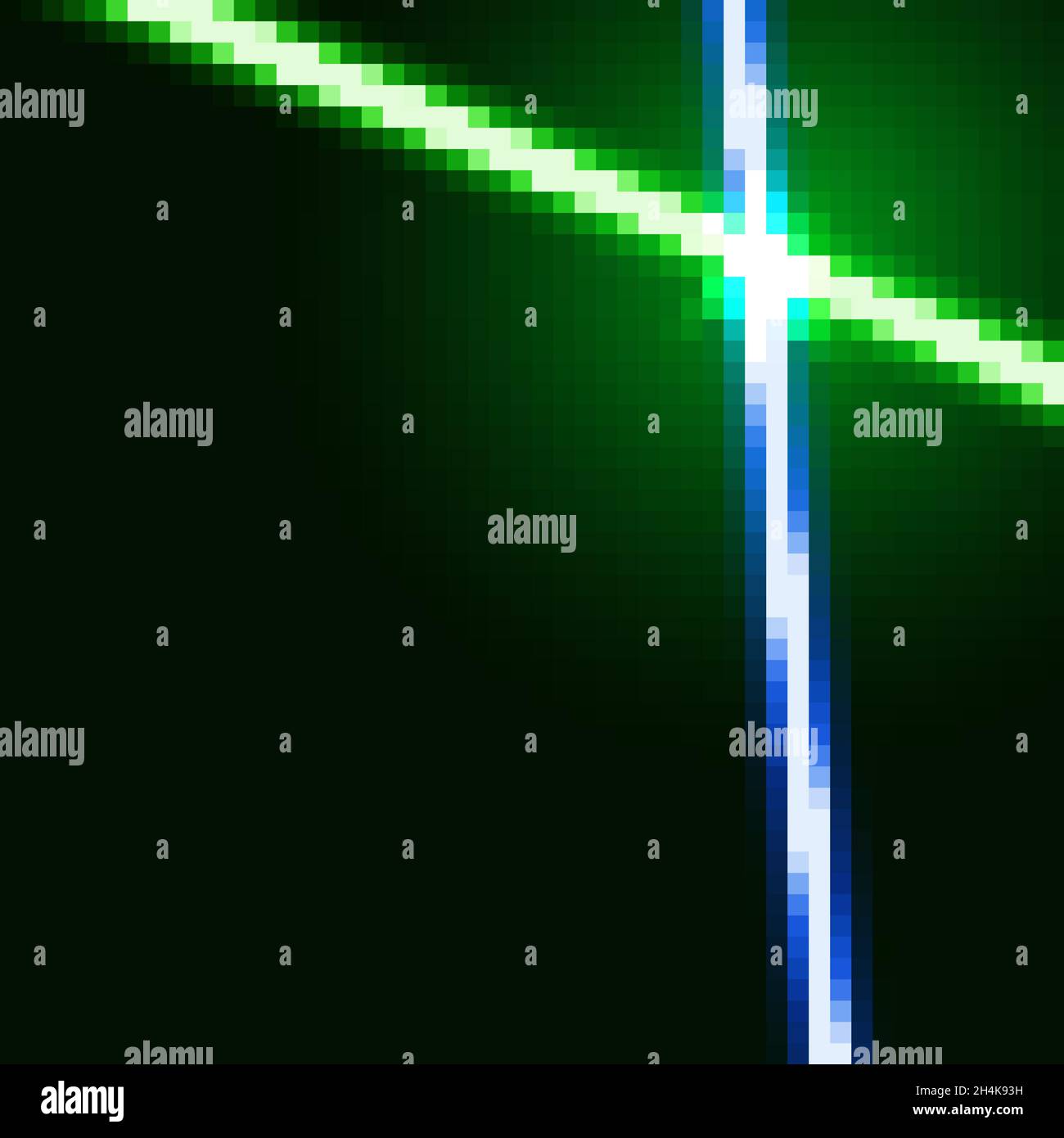 Bright neon green laser beams Stock Vector Images - Alamy