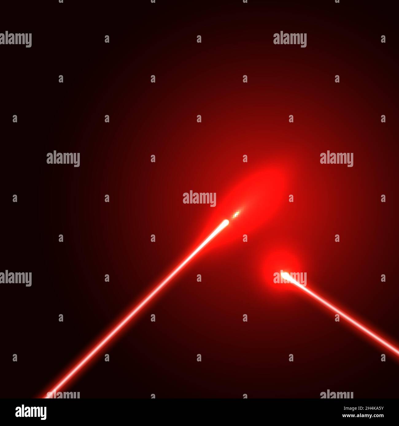 Red laser beam background with light flares. Vector illustration Stock ...