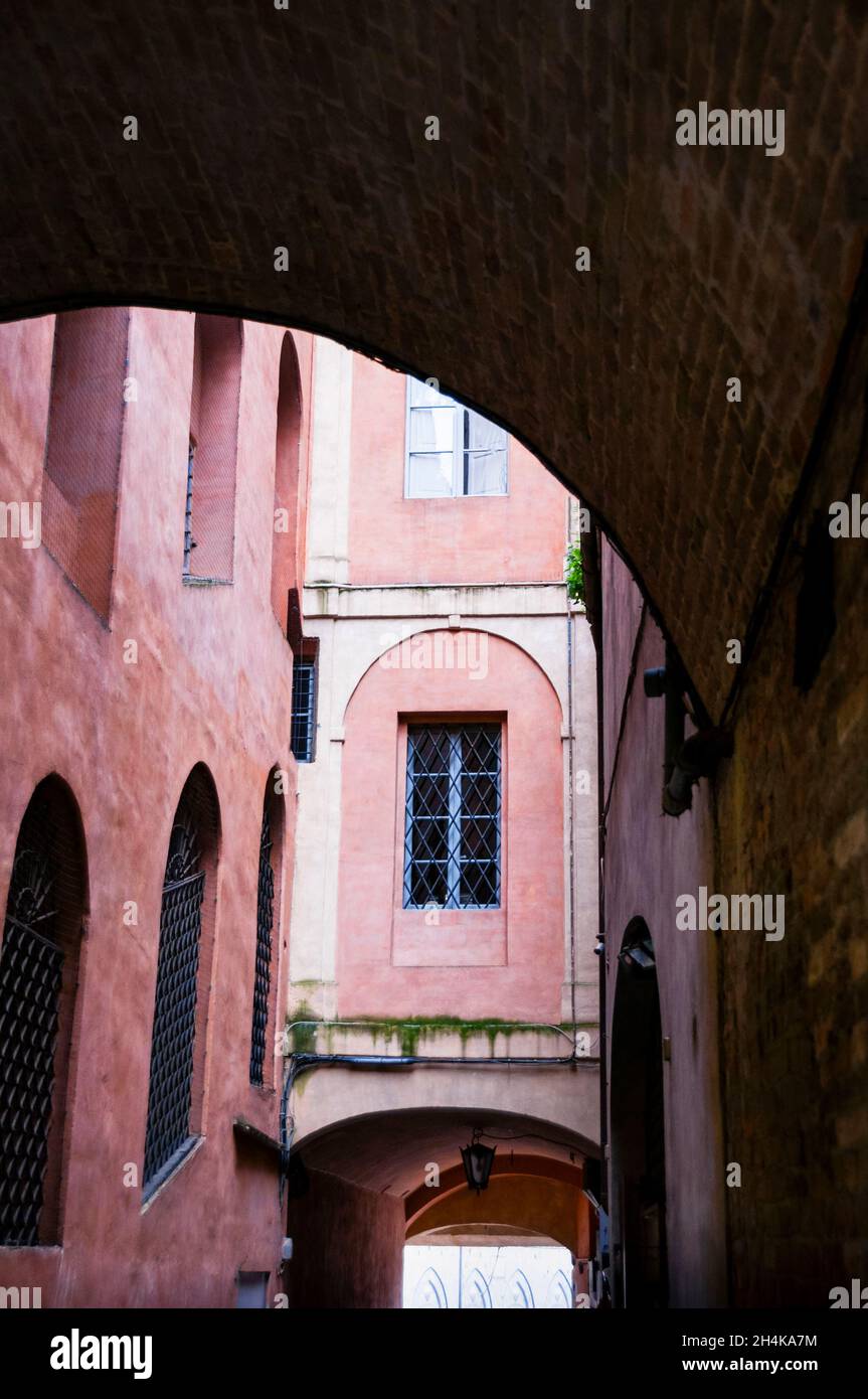 Architectural elements in Siena, Italy Stock Photo - Alamy