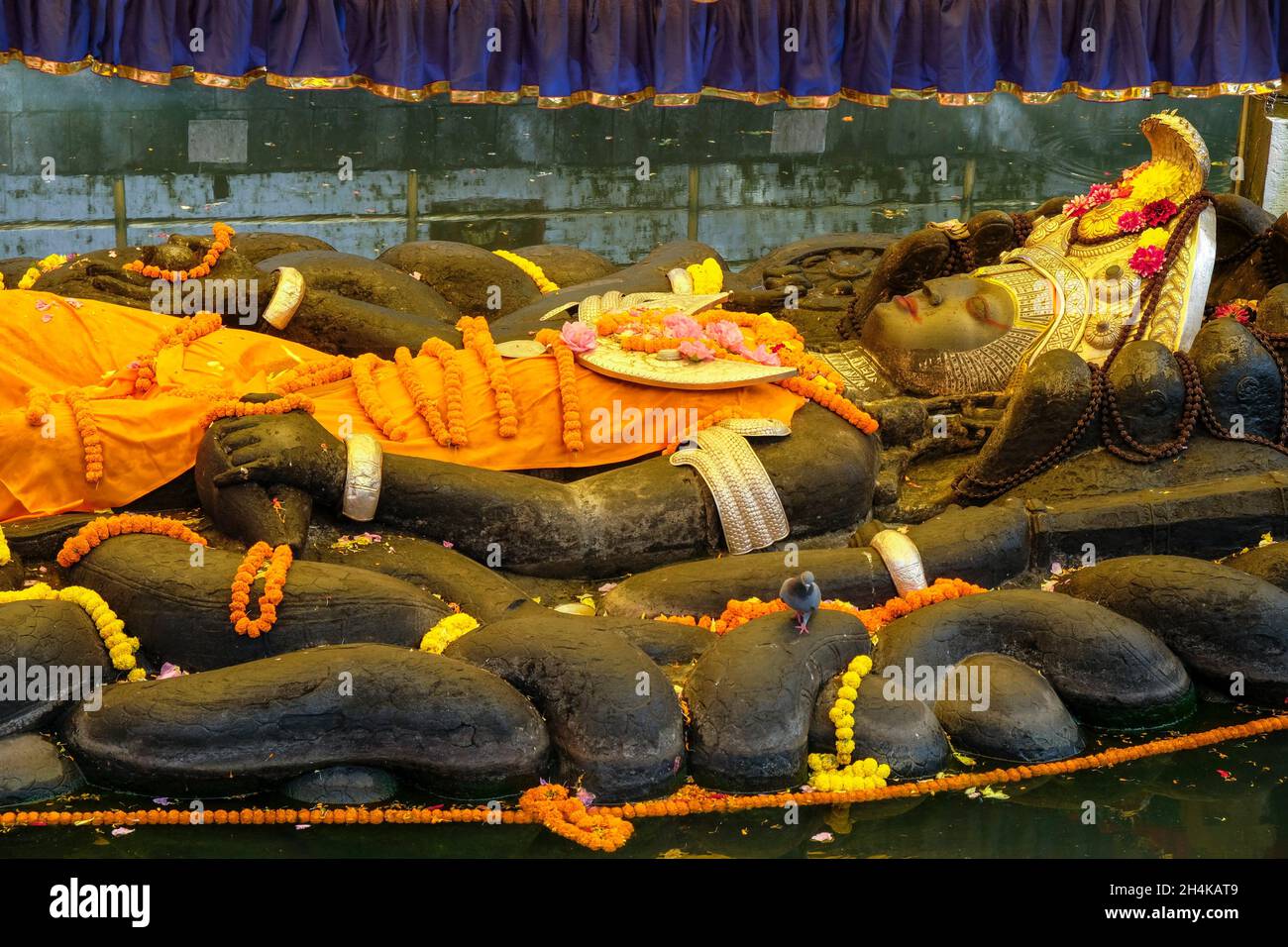 Nepal vishnu statue at budhanilkantha hi-res stock photography and ...
