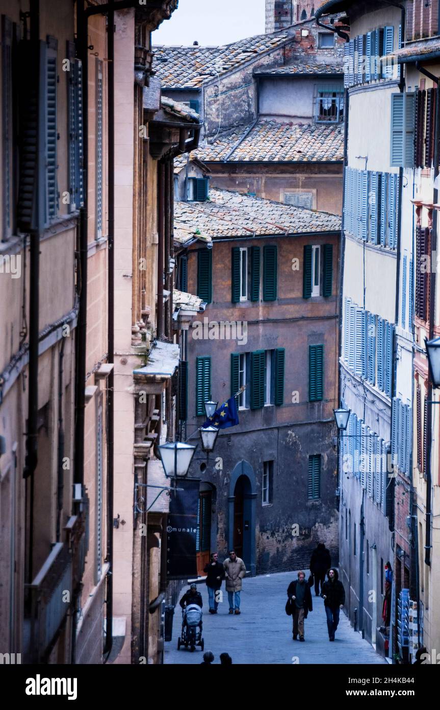 Medieval Siena, Italy Stock Photo - Alamy