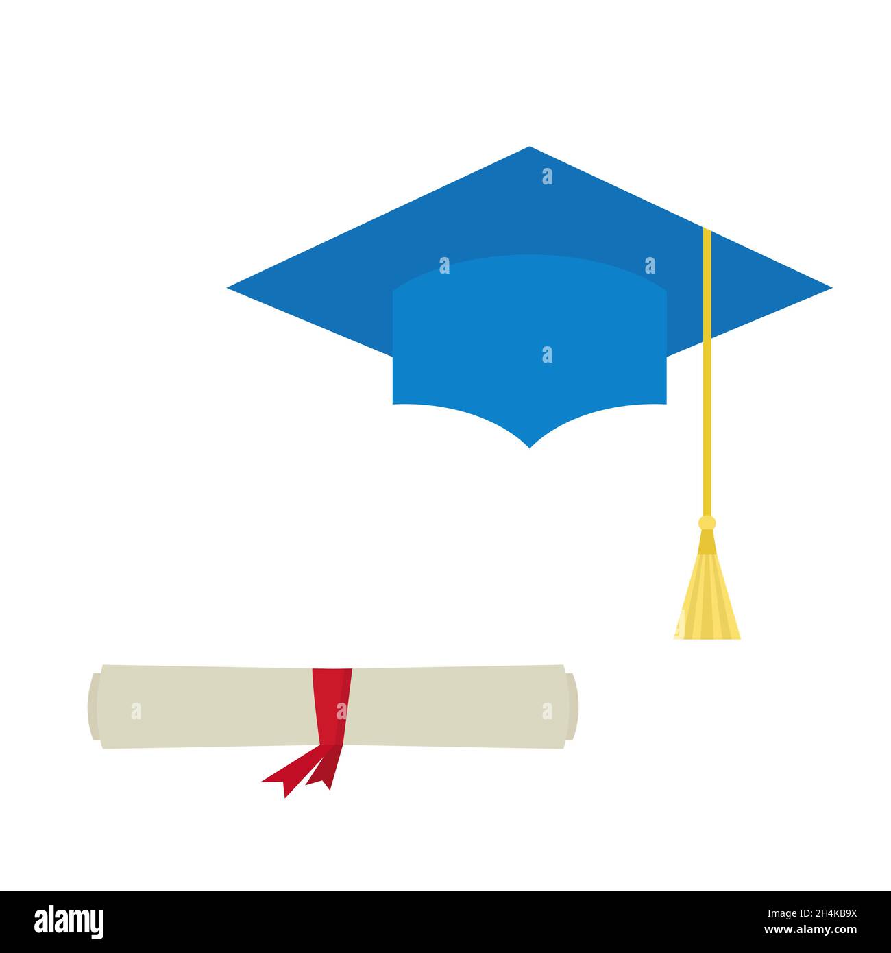 Blue Graduation Cap Clip Art