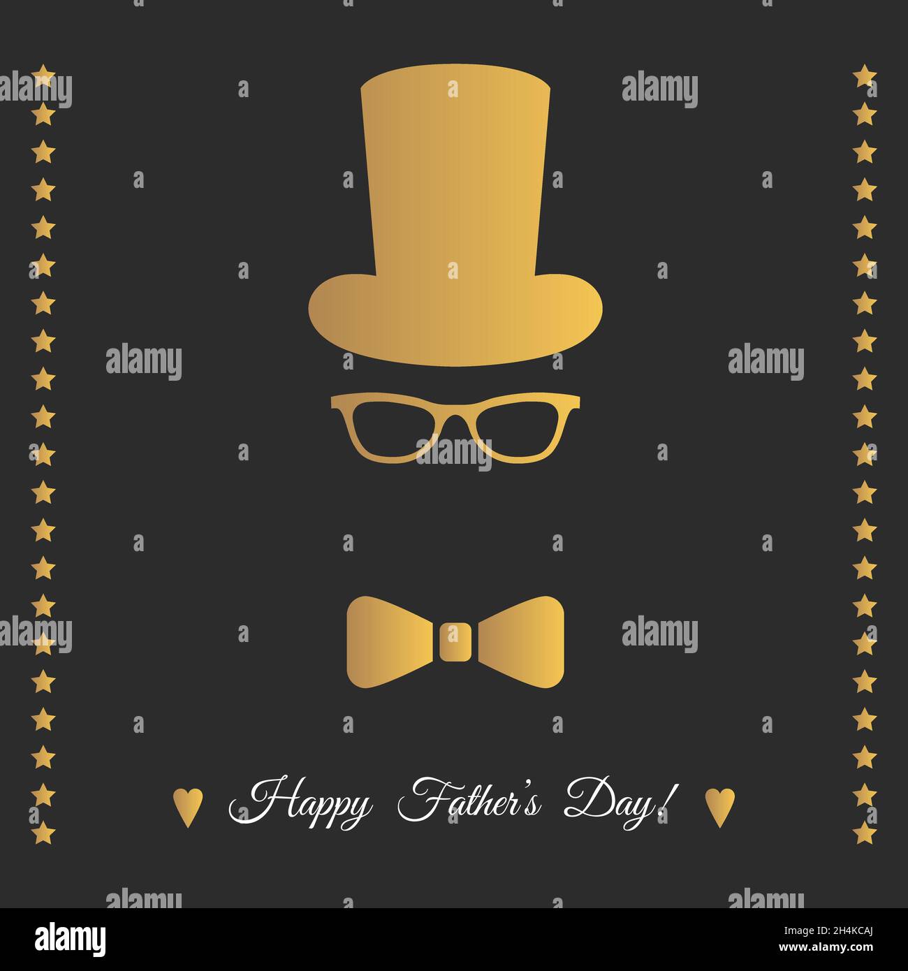 Happy fathers day banner gold hi-res stock photography and images - Alamy