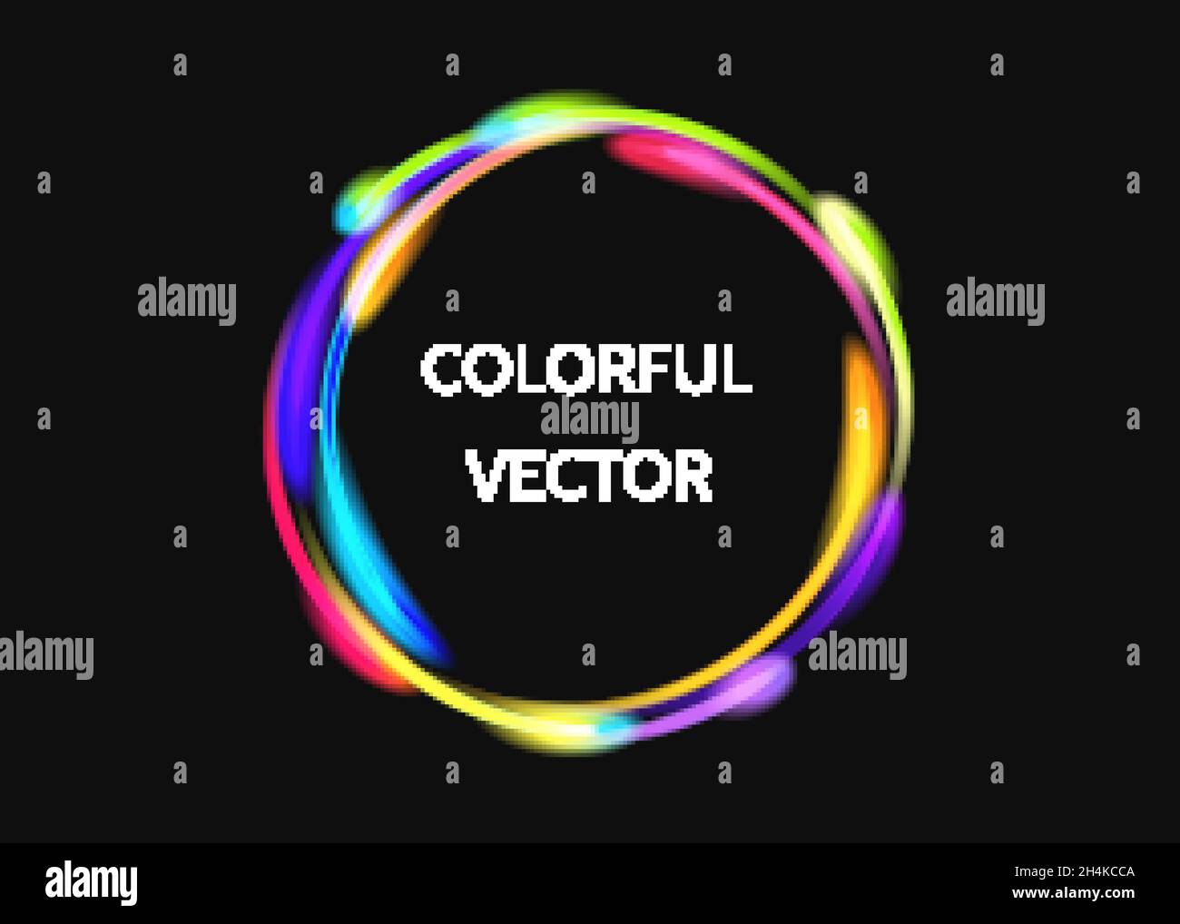 Abstract circle light trails Stock Vector Images - Alamy