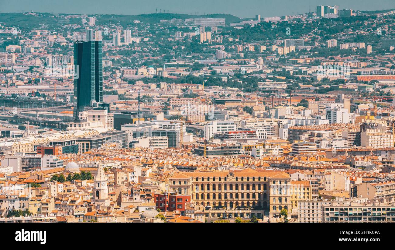 Birds eye view marseille france hi-res stock photography and images - Alamy
