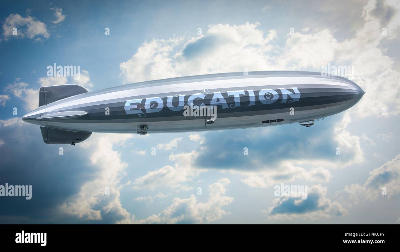 Street Sign the Direction Way to Education Stock Photo - Alamy
