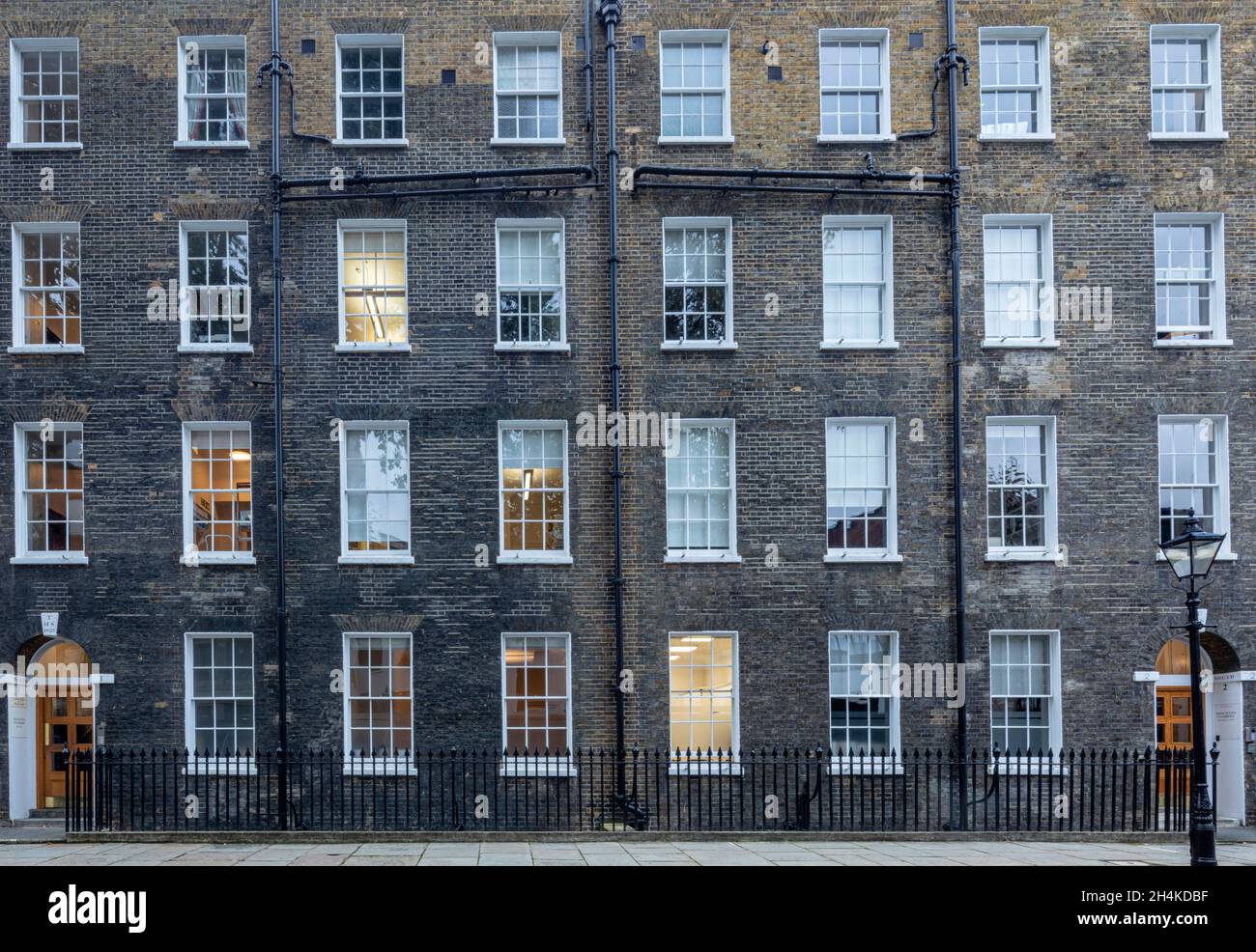 18th Century Georgian style terraced brick houses, architecture ...