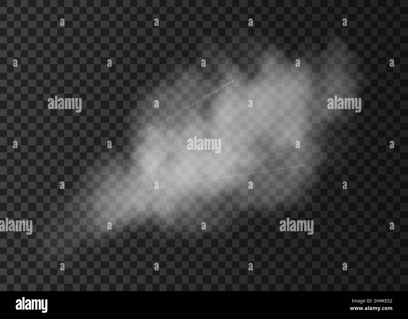 Steam explosion special effect. White vector smoke puff isolated on ...