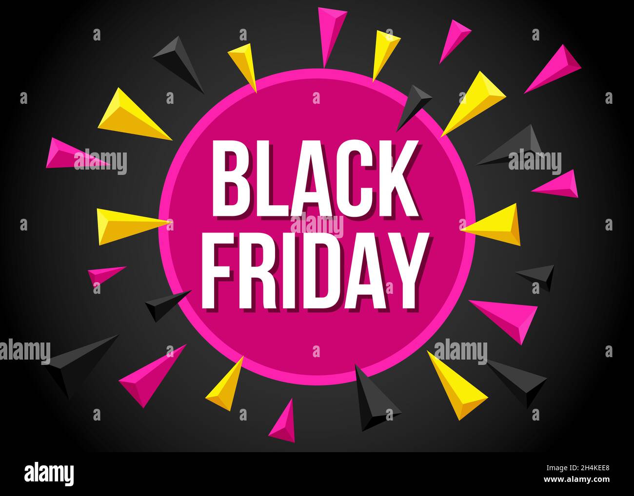 Black friday three yellow Stock Vector Images - Alamy