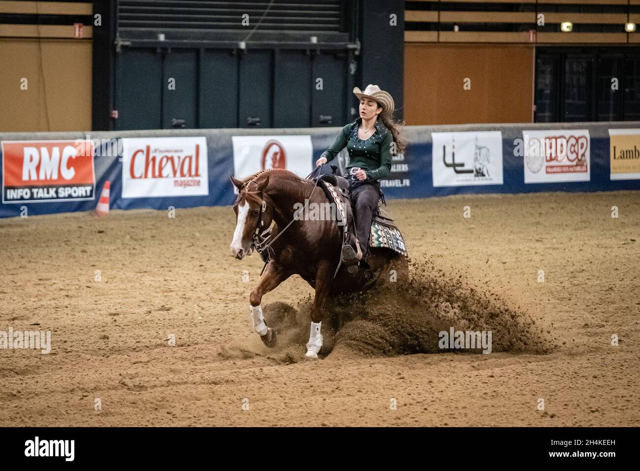 Reining hi-res stock photography and images - Alamy