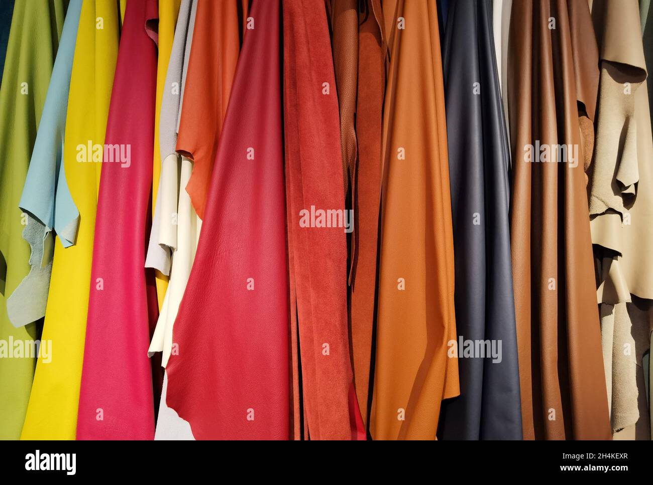Colored leather texture hi-res stock photography and images - Alamy