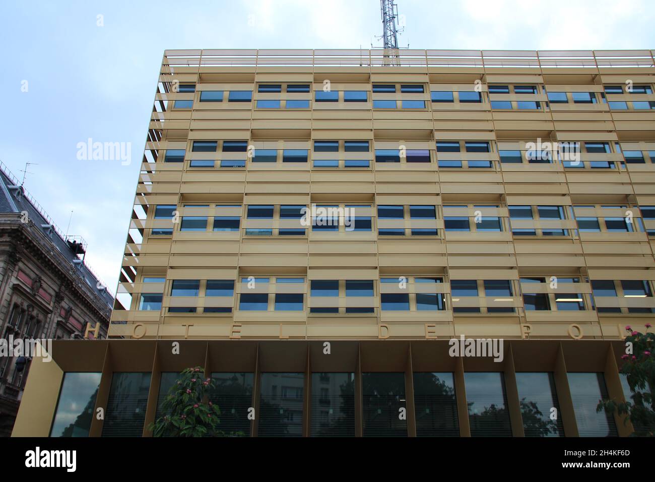 modern building (police office) in paris in france Stock Photo - Alamy