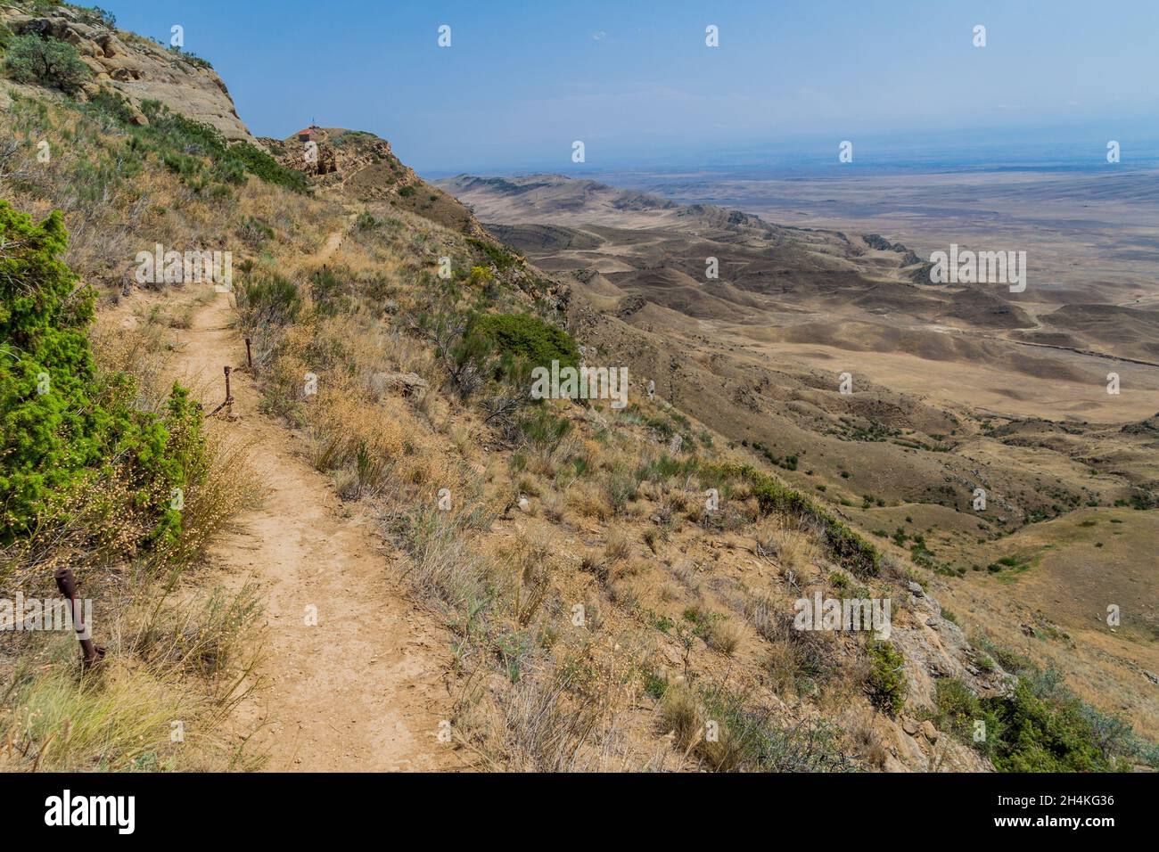 Trail around Udabno cave monastery at Davit Gareja monastic complex in ...