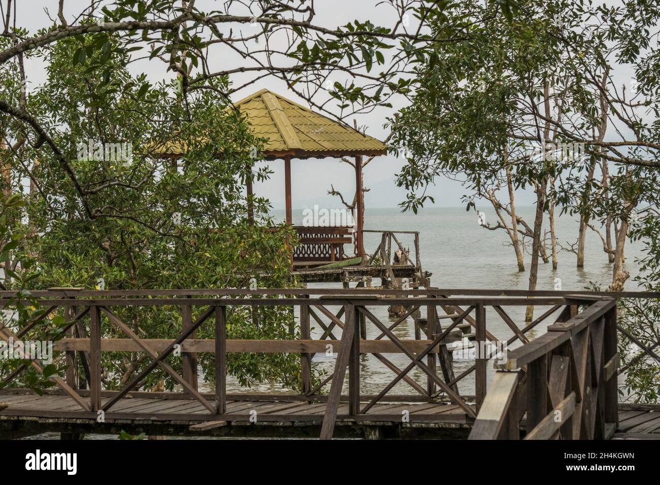 Rest shelter, Bako National Park, Sarawak, East Malaysia, Borneo Stock ...