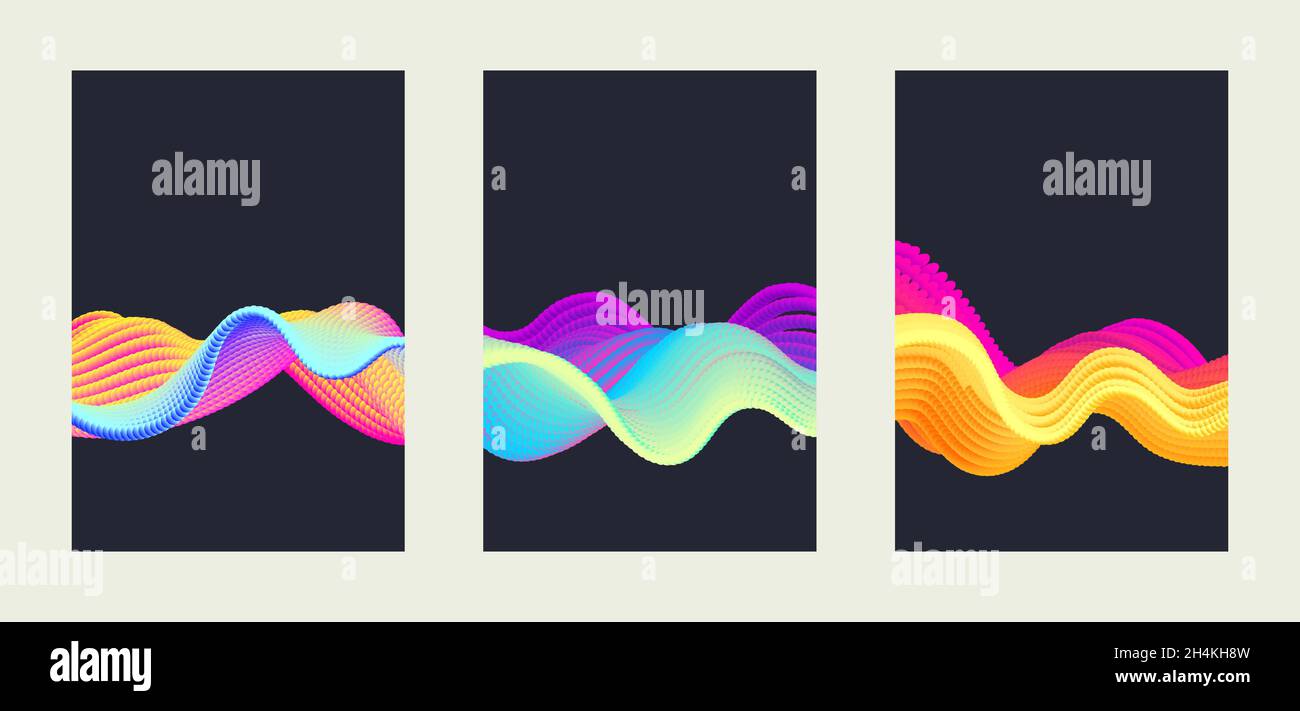 Vector abstract colorful flowing wave lines background. Design element ...