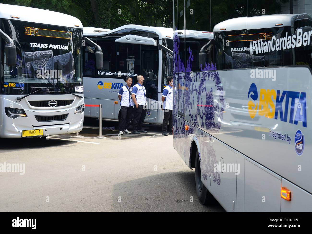 Bogor, Indonesia. 02nd Nov, 2021. The Kita Trans Pakuan Bus seen at ...