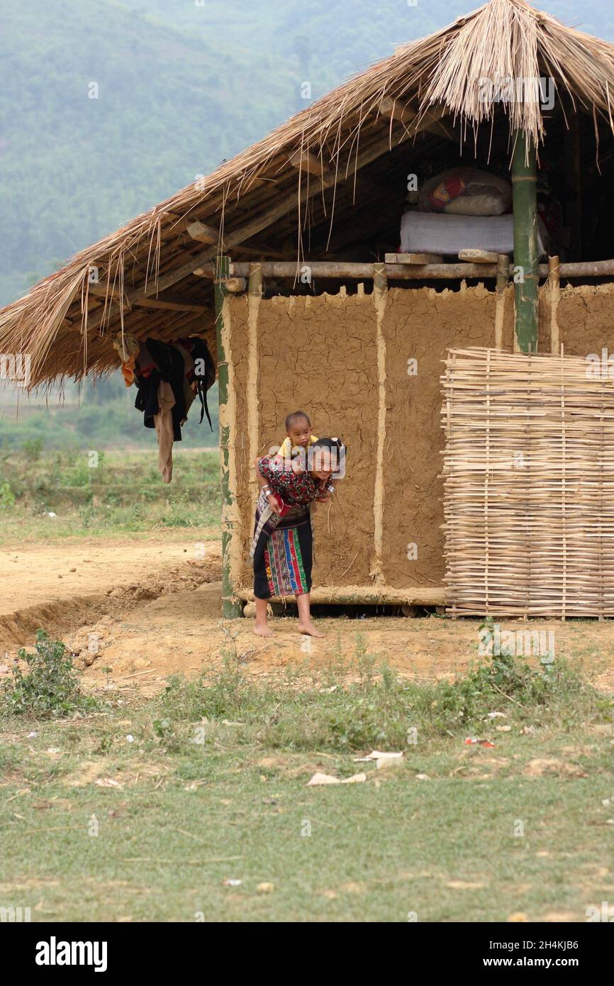 Traditional lao village house hi-res stock photography and images - Alamy