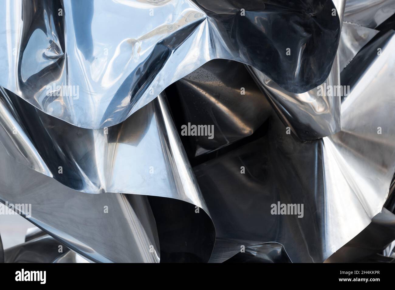 Crumpled and scratched metal texture. Sheet of metal surface, texture ...