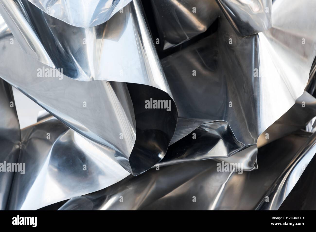 Crumpled and scratched metal texture. Sheet of metal surface, texture ...