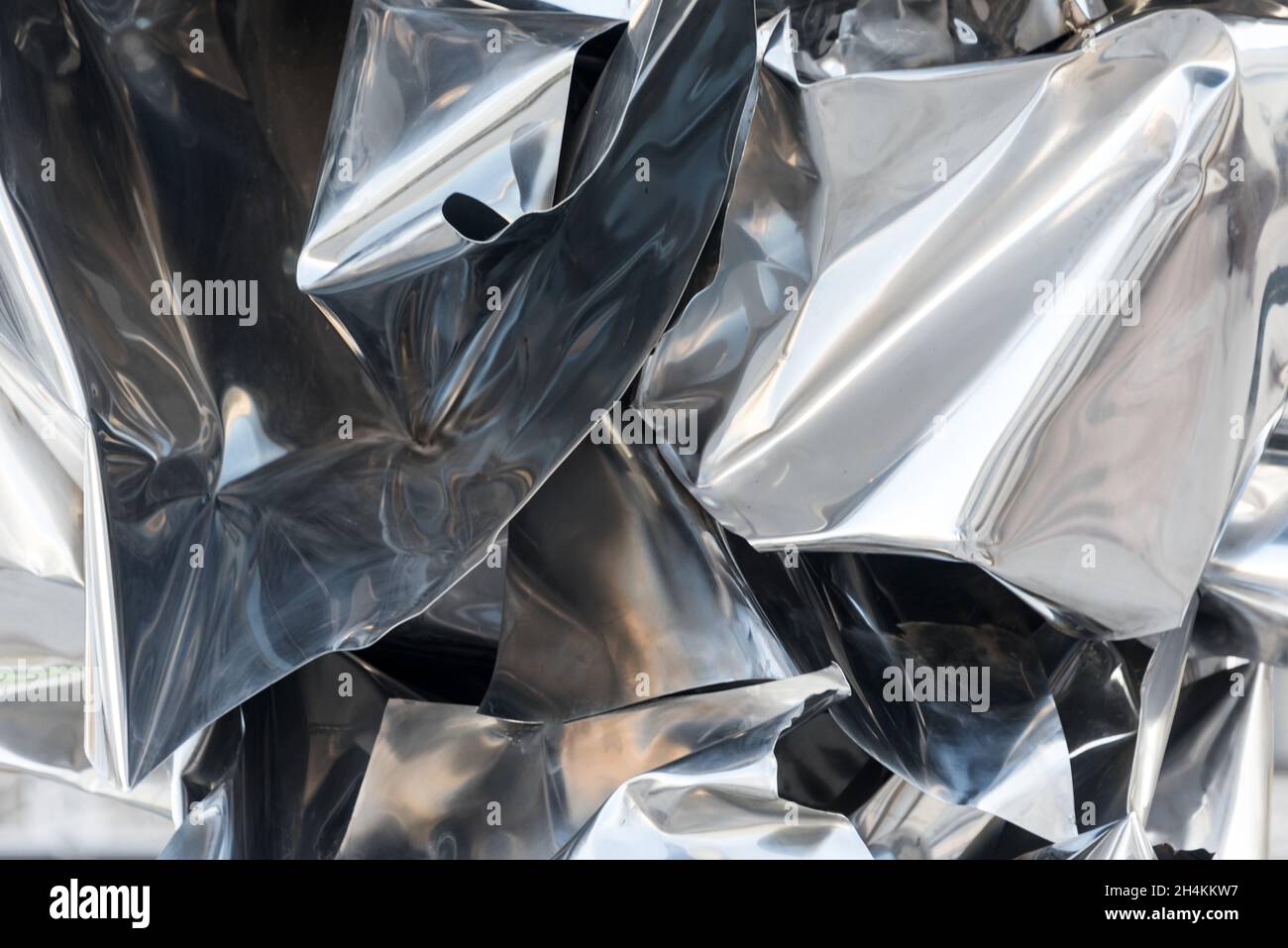 Crumpled and scratched metal texture. Sheet of metal surface, texture ...