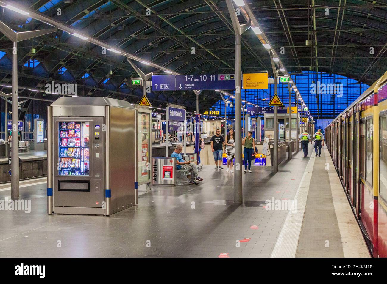 BERLIN, GERMANY - AUGUST 9, 2017: View of Berlin S-Bahn rapid transit ...