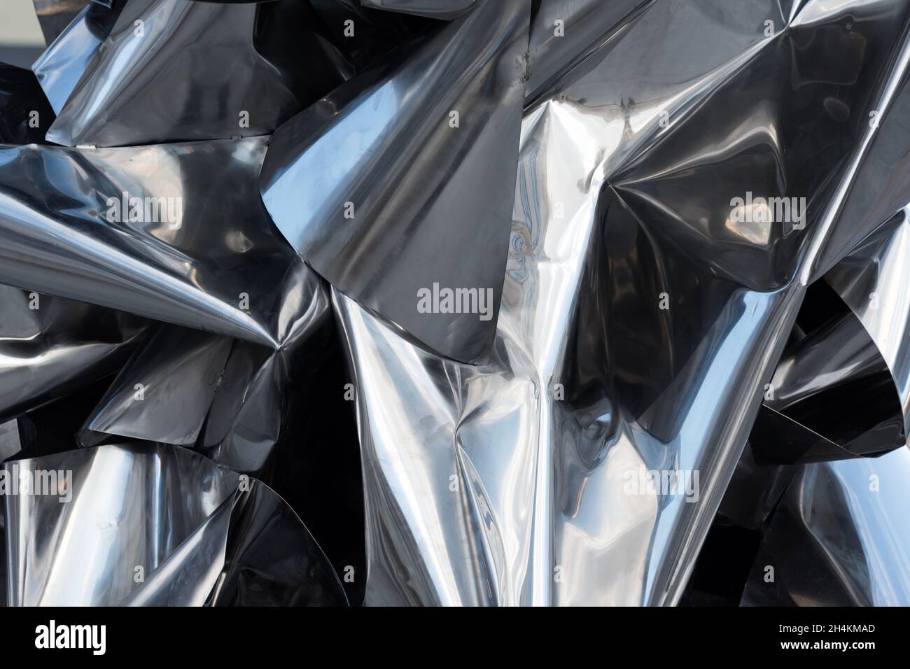 Crumpled and scratched metal texture. Sheet of metal surface, texture ...