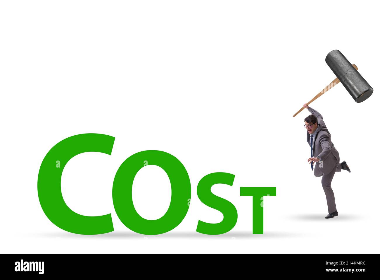 Cost optimisation concept with the falling costs Stock Photo - Alamy