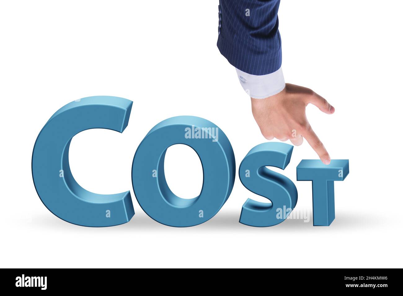Cost optimisation concept with the falling costs Stock Photo - Alamy