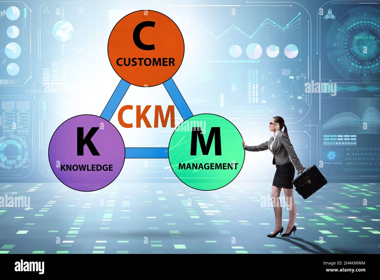 Customer knowledge management business and marketing concept Stock ...