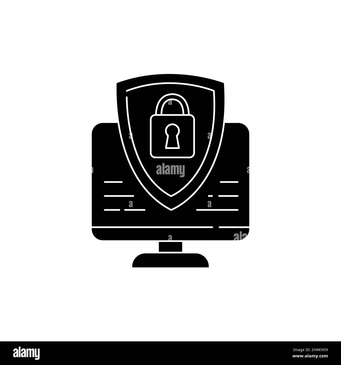 Cyber security olor line icon. Pictogram for web page, mobile app ...