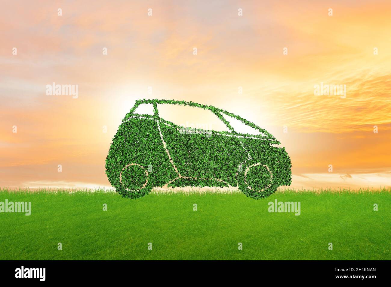 Concept of the ecological electric car Stock Photo - Alamy