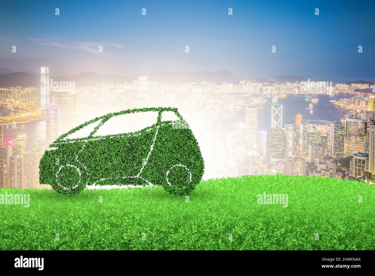 Concept of the ecological electric car Stock Photo - Alamy