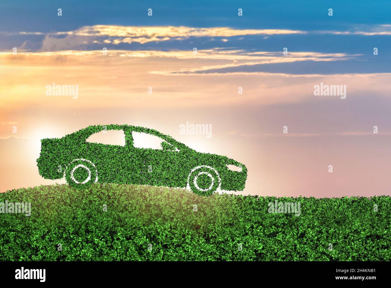 Concept of the ecological electric car Stock Photo - Alamy