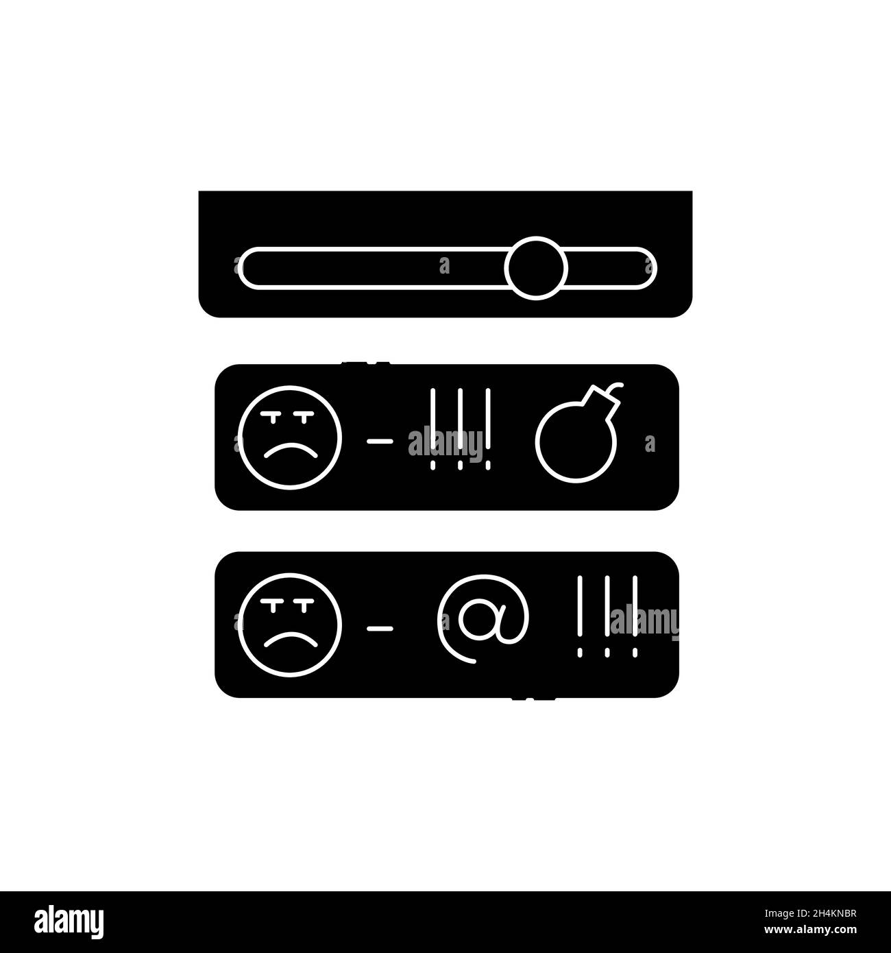 Hatred in comments olor line icon. Pictogram for web page, mobile app ...