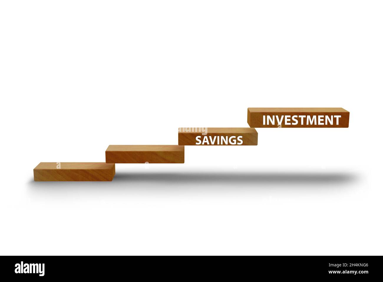 Concept of savings and investment with the steps Stock Photo - Alamy