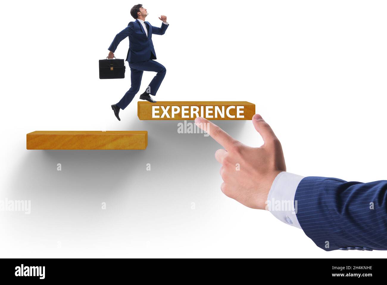 Experience business concept with the businessman Stock Photo - Alamy