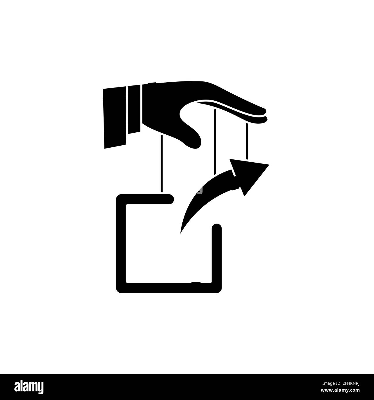 Link manipulation olor line icon. Pictogram for web page, mobile app ...