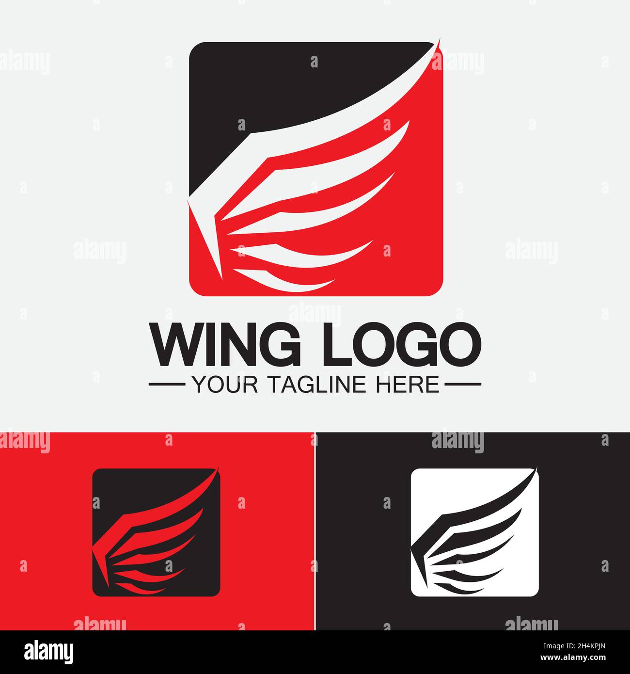 Wings logo vector icon symbol illustration design template Stock Vector ...