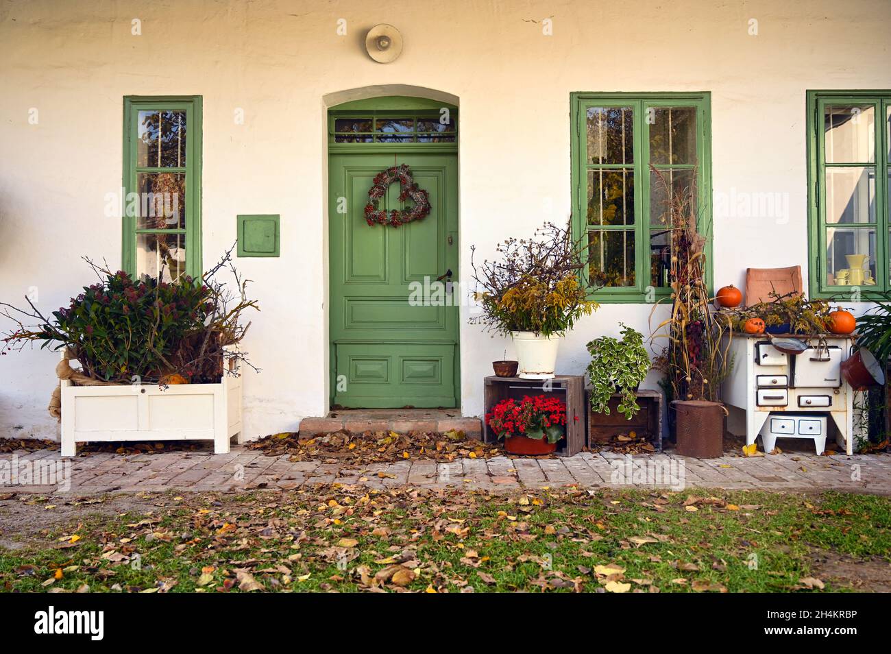 old farmhouse in the fall Austria Stock Photo - Alamy