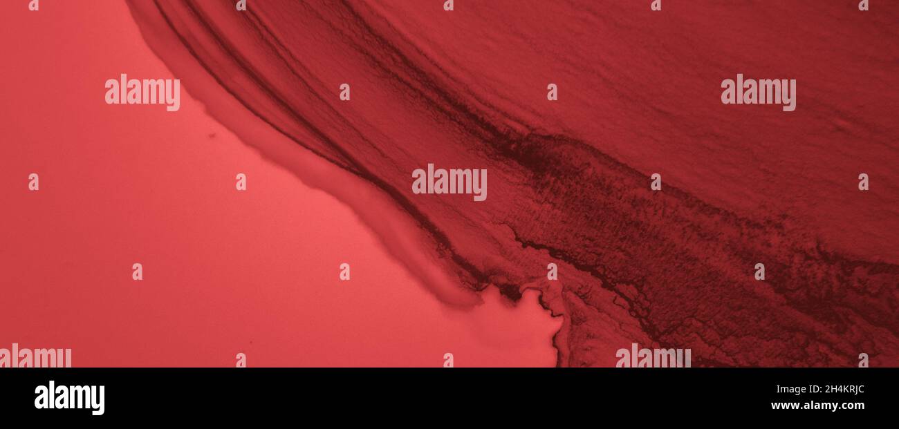 Grungy Blood Background. Red Ink Banner. Horror Stock Photo - Alamy