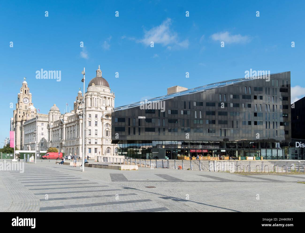 ancient and modern buildings Liverpool waterfront 2021 Stock Photo - Alamy