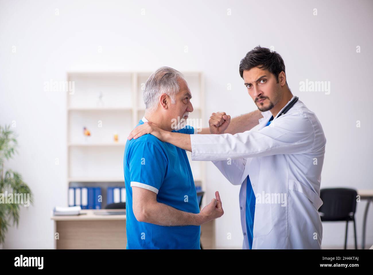 Angry young doctor showing hi-res stock photography and images - Alamy