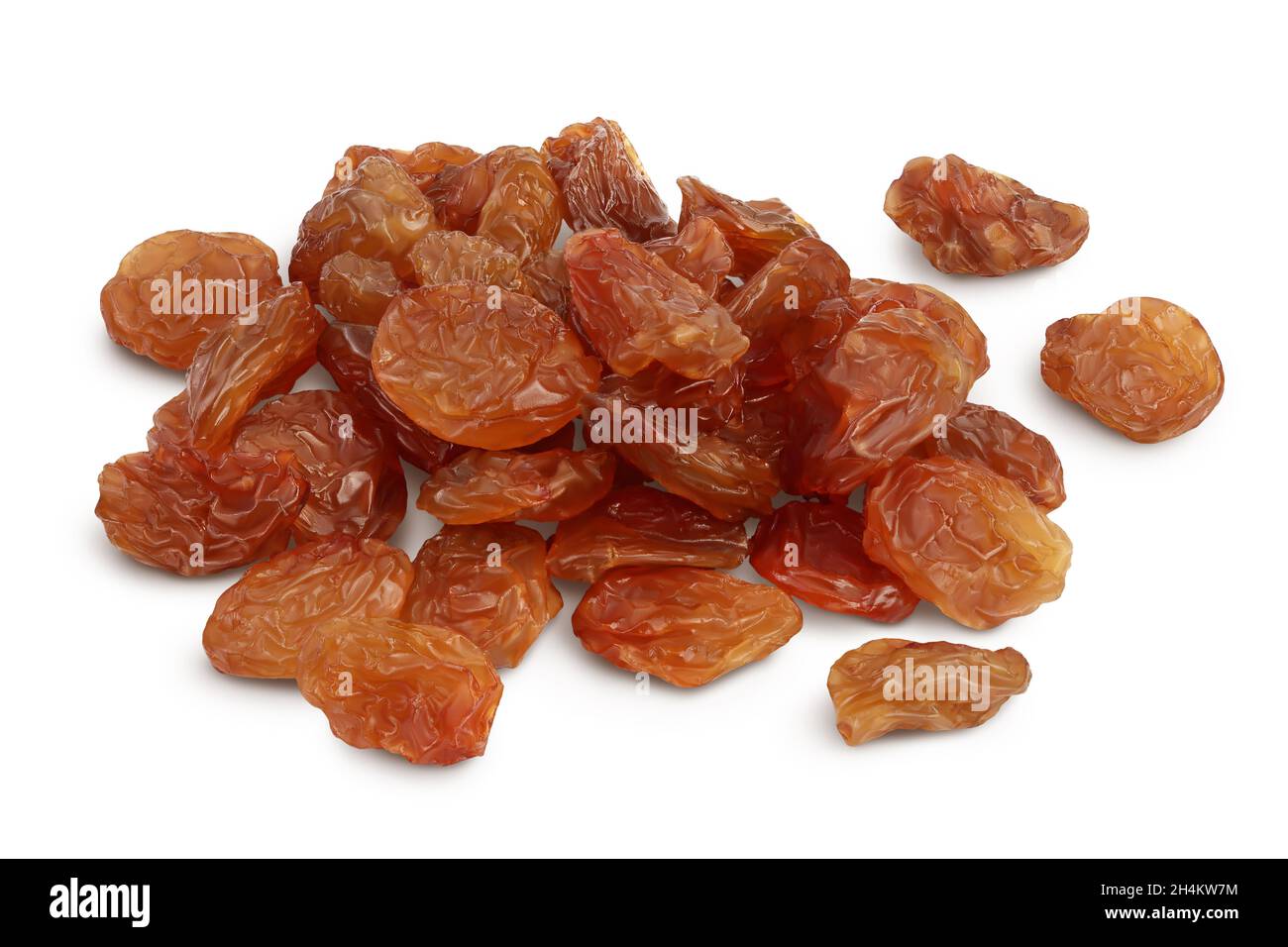 brown raisin isolated on white background with clipping path and full ...
