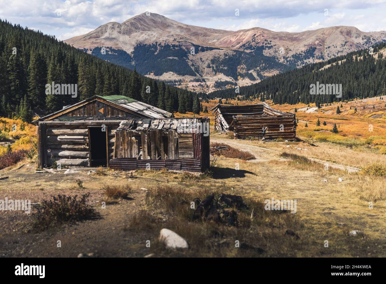Mining ruins in Colorado Stock Photo - Alamy