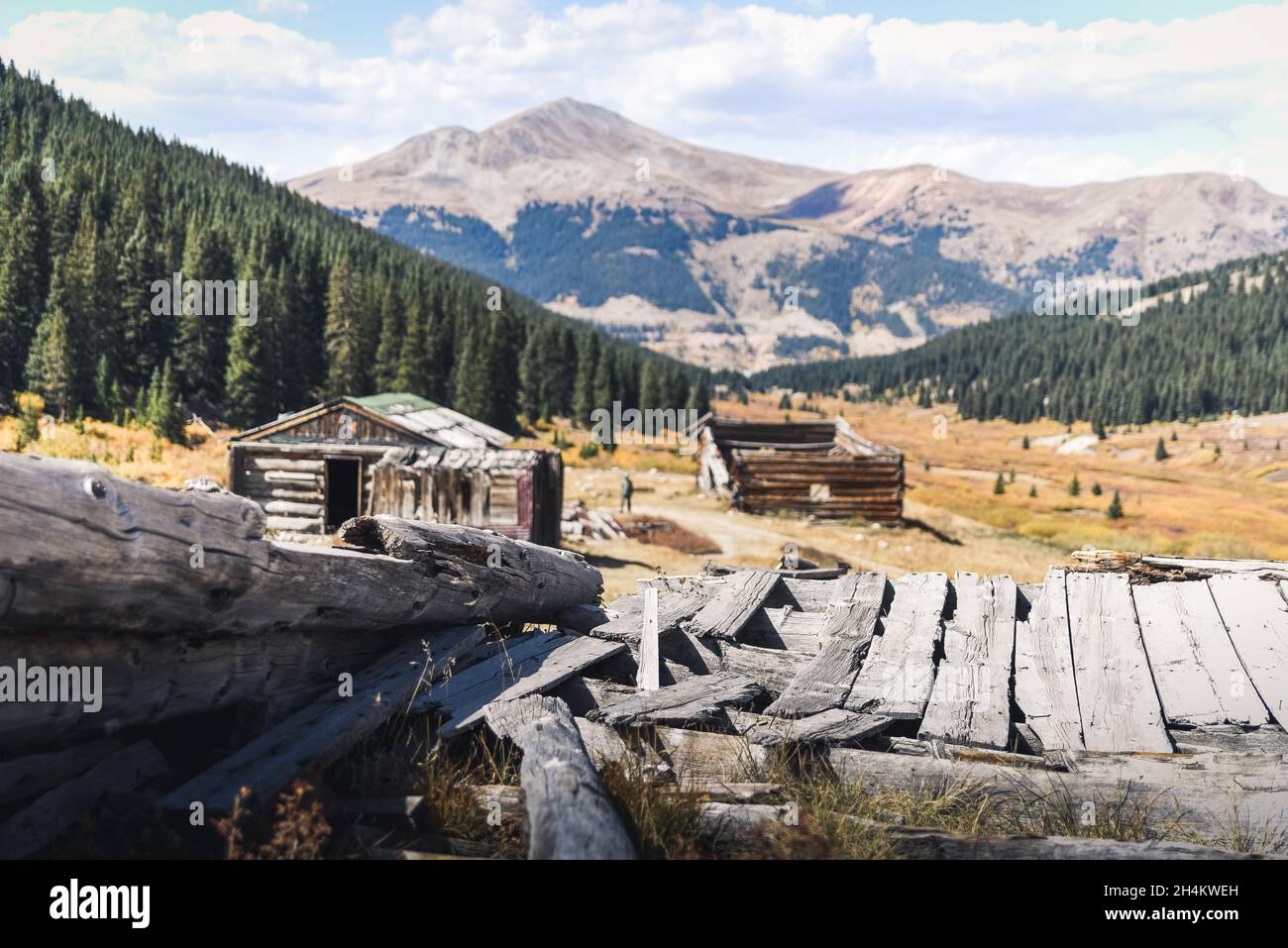 Mining ruins in Colorado Stock Photo - Alamy