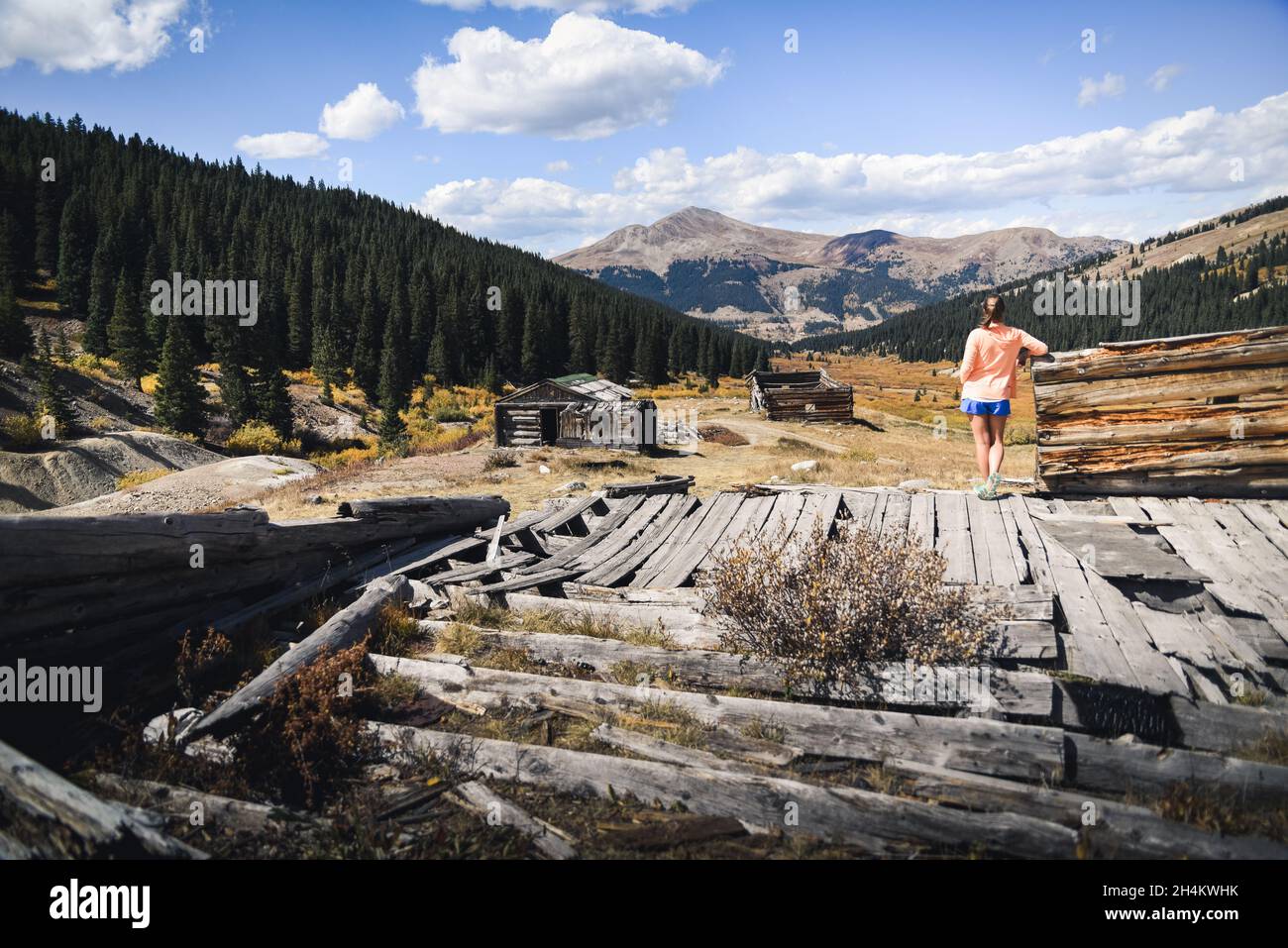 Landscape old mining structures hi-res stock photography and images - Alamy