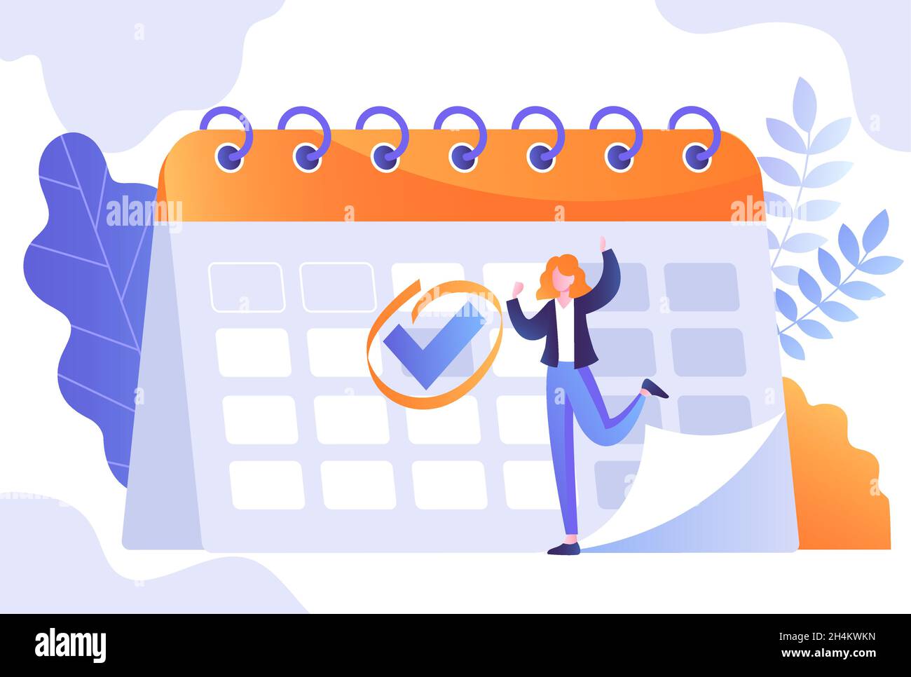 Calendar planning concept Stock Vector Image & Art - Alamy