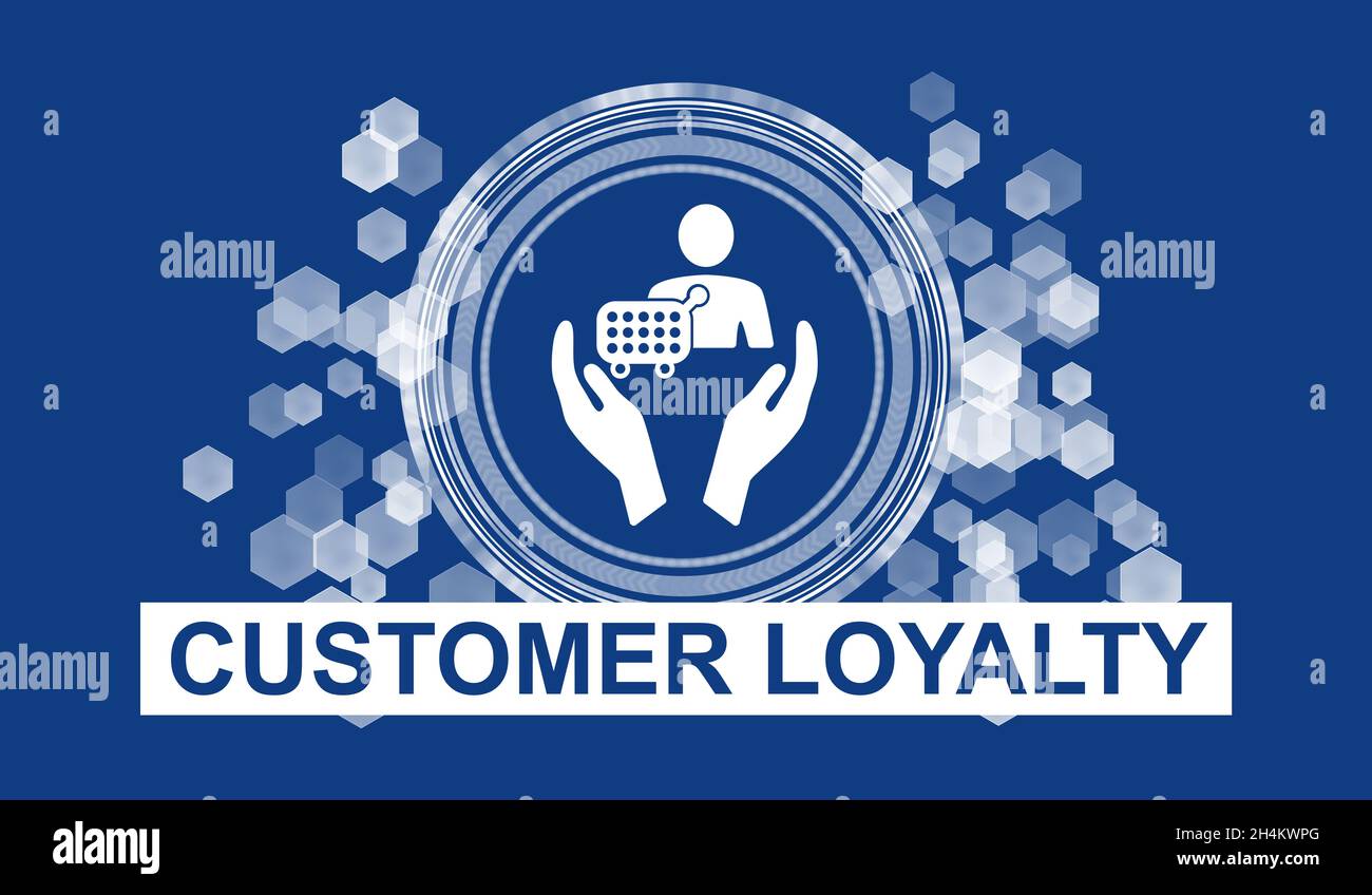 Illustration of a customer loyalty concept Stock Photo - Alamy